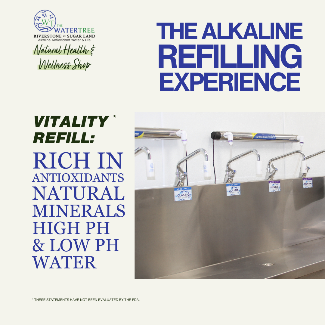VITALITY REFILL: THE ALKALINE ANTIOXIDANT REFILL EXPERIENCE Walk-in or