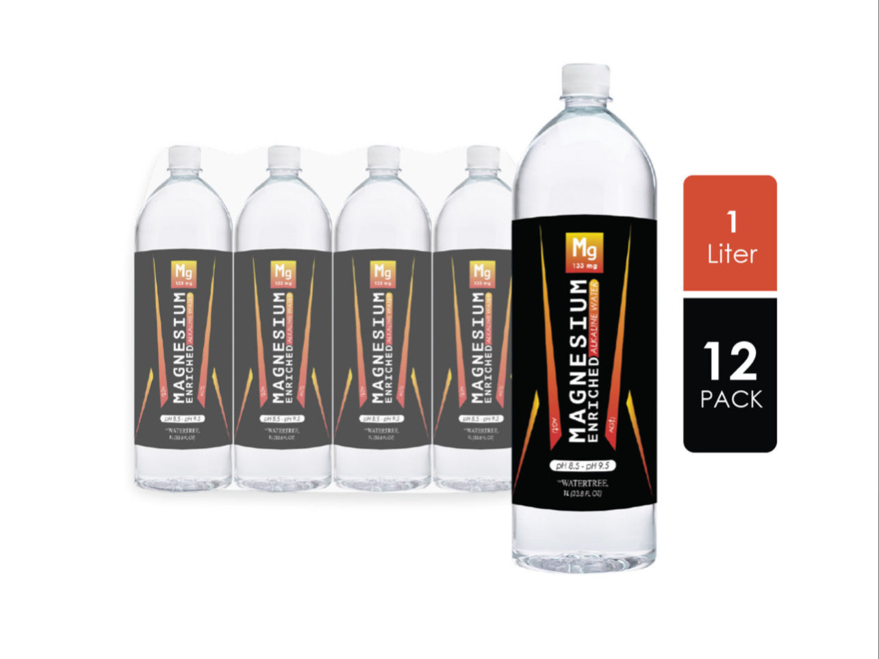 HydroBoost Water Tree Magnesium Enriched Alkaline Water - 1 Liter, Pac